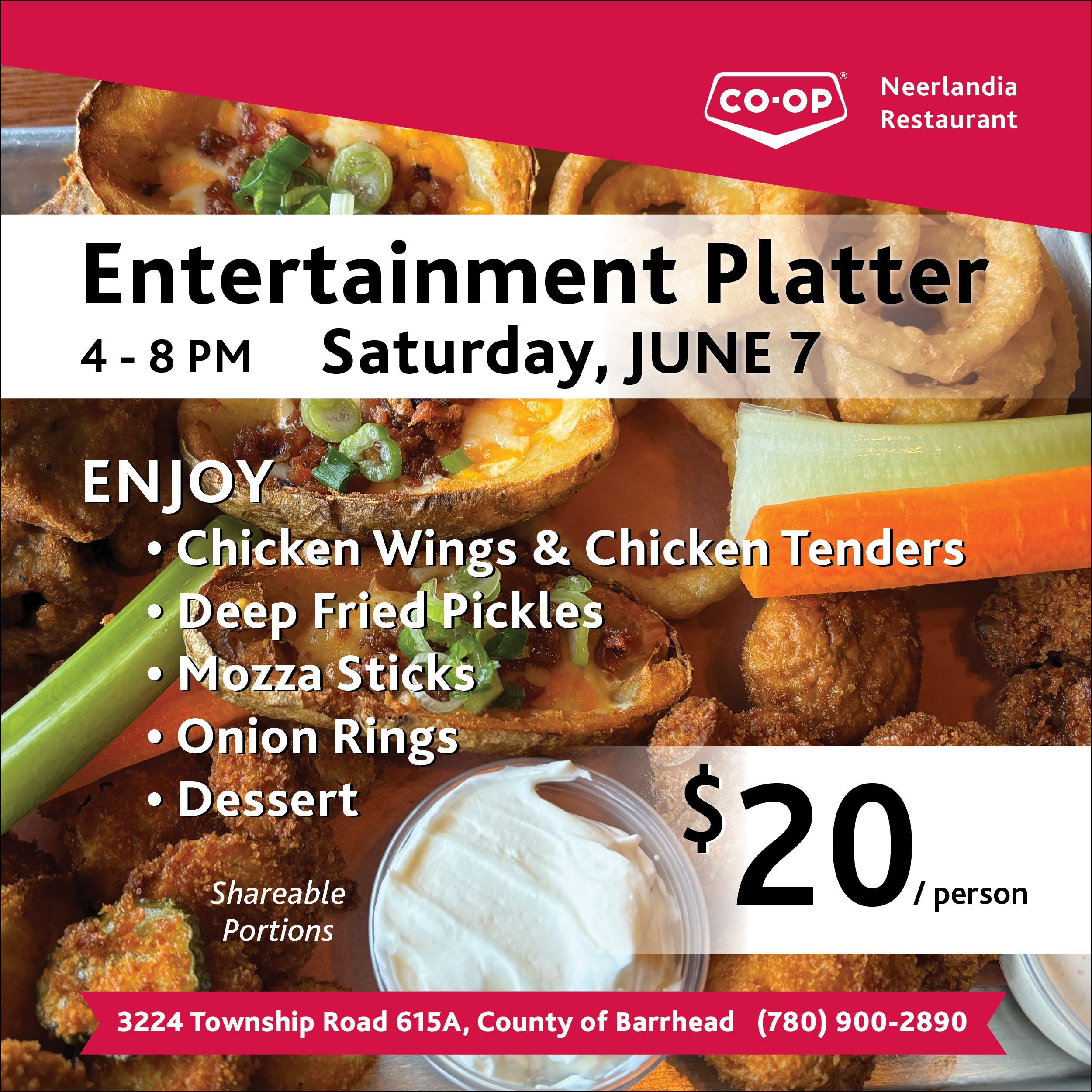 RESTAURANT WEEKEND DINING – Neerlandia Co-op